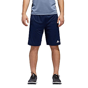 adidas Men's Active Zip Pocket Shorts (Medium, Navy)