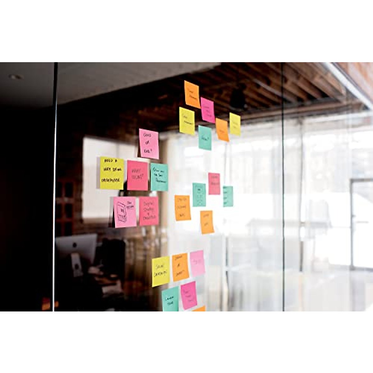 Post-it Sheet Super Sticky Note and Dispenser Value Pack, 3 in x 3 in, 12 Pads, Assorted Colors (DS330-SSVA)