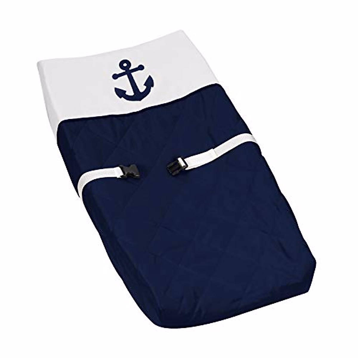 Baby Changing Pad Cover for Anchors Away Nautical Navy and White Collection