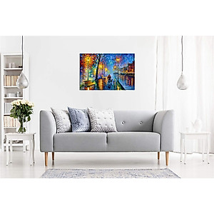 Melody of The Night by Leonid Afremov Canvas Wall Art Picture Print for Home Decor (24x16)