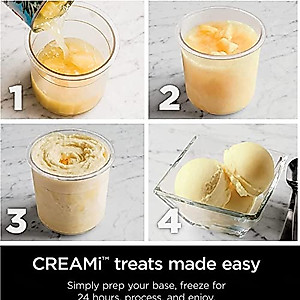 Ice Cream Pint Containers, for Ninja Pints with Lids, Creami Deluxe Pints Airtight,Reusable Compatible with NC299AMZ,NC300s Series Ice Cream Makers