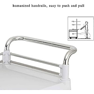 2-Layer Stainless Steel Medical cart, Beauty cart, Musical Instrument cart with Drawers and rotatable Dirt Bucket (Size : Small)