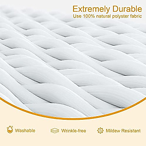 120 inch White Projector Screen, AAJK Projection Screen16:9 HD Hanging Movie Screen Foldable Anti-Crease, for Outdoor, Indoor