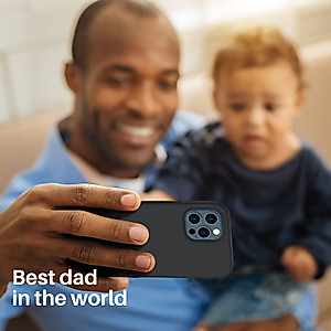 ORNARTO Shockproof Liquid Silicone Designed for iPhone 12 Pro Max Case 6.7", Gel Rubber Anti-Shock Cover Phone Case Drop Protection 6.7inch-Midnight