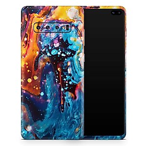 DesignSkinz Blurred Abstract Flow V12 Protective Vinyl Decal Wrap Skin Cover Compatible with The Samsung Galaxy S20 (Screen Trim & Back Glass Skin)