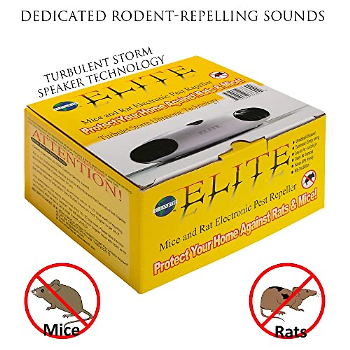 Cleanrth EL300 Elite Mice & Rat Electronic Pest Repeller | Electronic Rodent Control