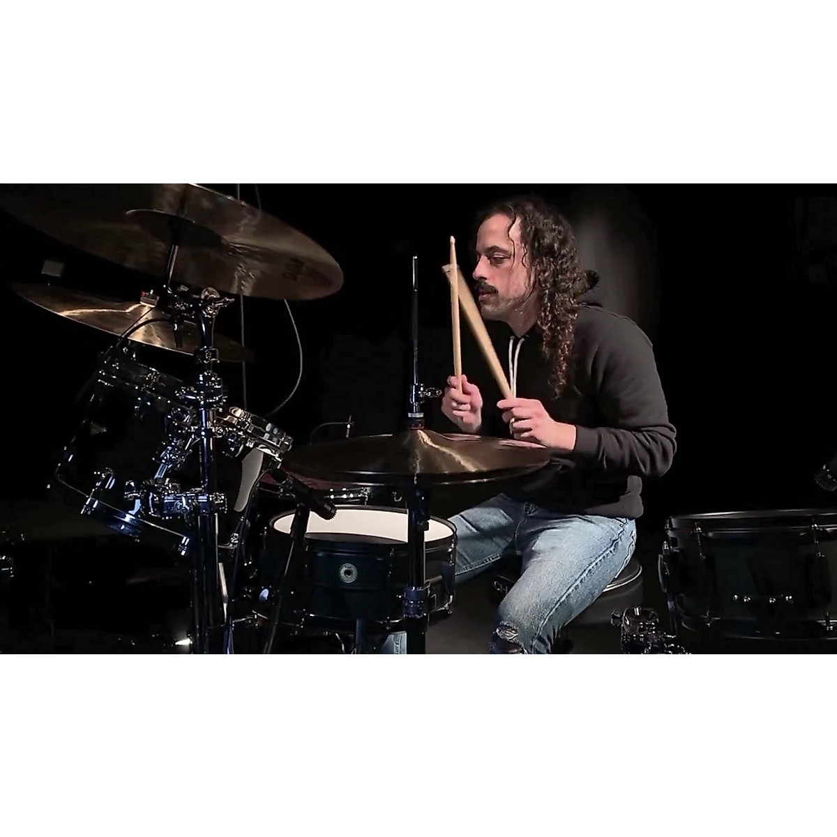 Tama Steel Snare Drum - 5.5 Inches X 10 Inches - Black Black