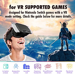 Orzly Glass Screen Protectors & VR Headset for Nintendo Switch