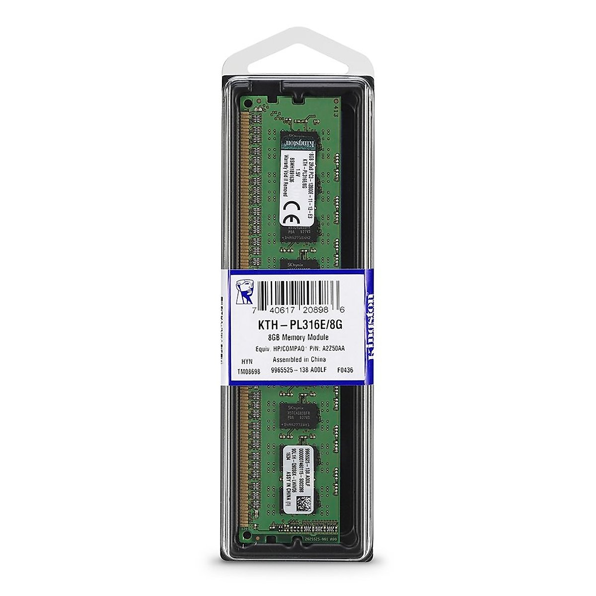 Kingston Technology 8GB DDR3 1600MHz PC3-12800 ECC DIMM Memory for Select HP/Compaq Desktops KTH-PL316E/8G