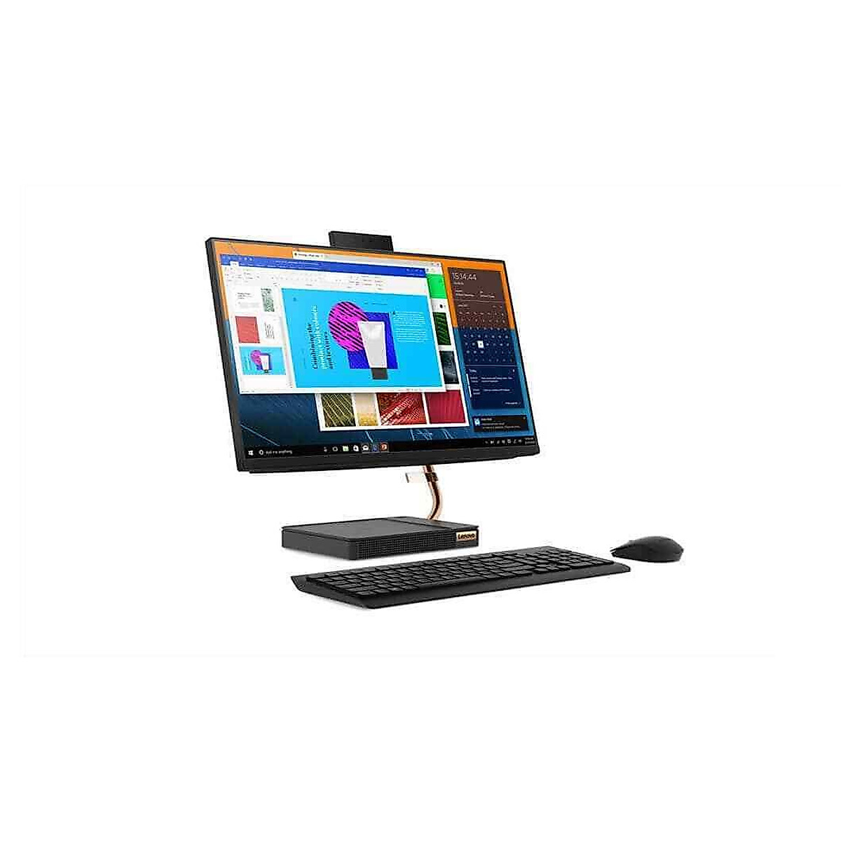 Lenovo Flagship IdeaCentre A540 24 AIO Desktop 23.8" FHD IPS Touchscreen 9th Gen Intel Octa-core i7-9700T 32GB RAM 1TB SSD JBL Harman Speakers Dolby Webcam Win10 Pro + HDMI Cable