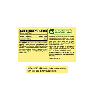 Spring Valley Magnesium 400 Mg, 250 Tablets + STS Fridge Magnet.