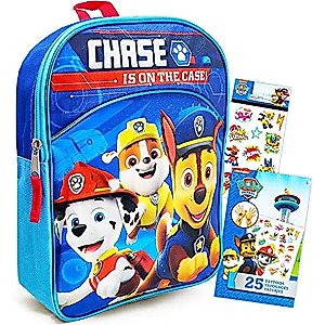 Paw Patrol Preschool Backpack Bundle Toddler (10" Mini Backpack) with Stickers