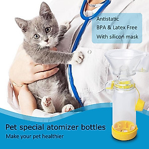 MECBOT Aerosol Chamber for Pets Inhaler Spacer for Cat or Dog, Pet Medication Delivery Chamber for Respiratory Conditions, Vet Recommended