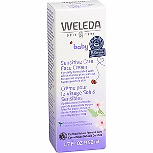 Weleda Baby Derma Face Cream, White Mallow, 1.7 Fl Oz