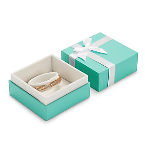 Oirlv Vintage Velvet Bracelet Gift Box Jewelry Bangle Gift Box with Ribbon for Wedding, Engagement, Proposal, Birthday and Anniversary