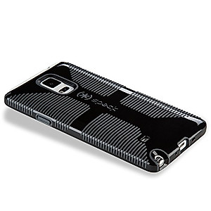 Speck Products CandyShell Grip Case for Samsung Galaxy Note 4 - Retail Packaging - Black/Slate Grey