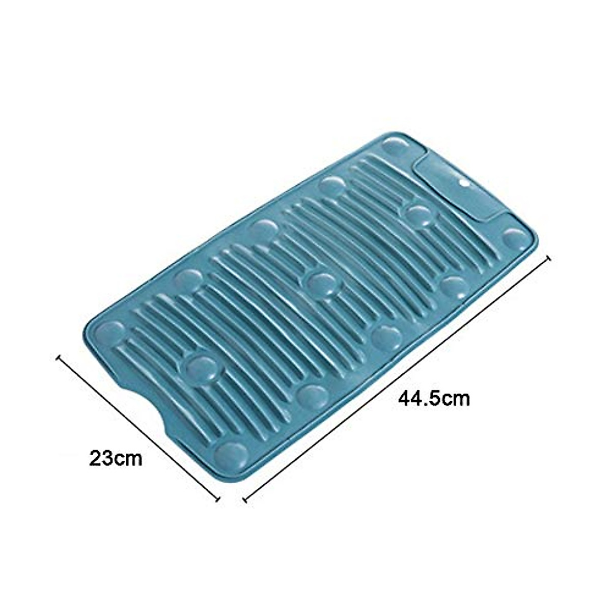 KUWEI Silicone Washboard Small Household Washboard Plastic Multifunctional Folding Mini Laundry Board Portable Creative Household Cleaning Tool(Blue)