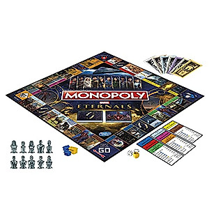 Monopoly: Marvel Studios' Eternals Edition Board Game for Marvel Fans, Game for 2-6 Players, Kids Ages 8 and Up