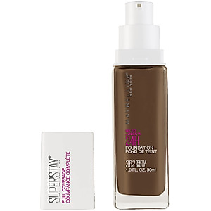 Maybelline Super Stay Full Coverage Liquid Foundation Makeup, Truffle, 1 Fl Oz