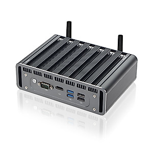 VNOPN Micro Firewall Appliance 6 LAN Intel Core i3 6006U 8GB DDR4 128GB SSD, 6 Intel i211 NIC Gigabit Ports Industrial Fanless Mini PC, Network Soft Router Mini Computer, Support AES NI/WiFi