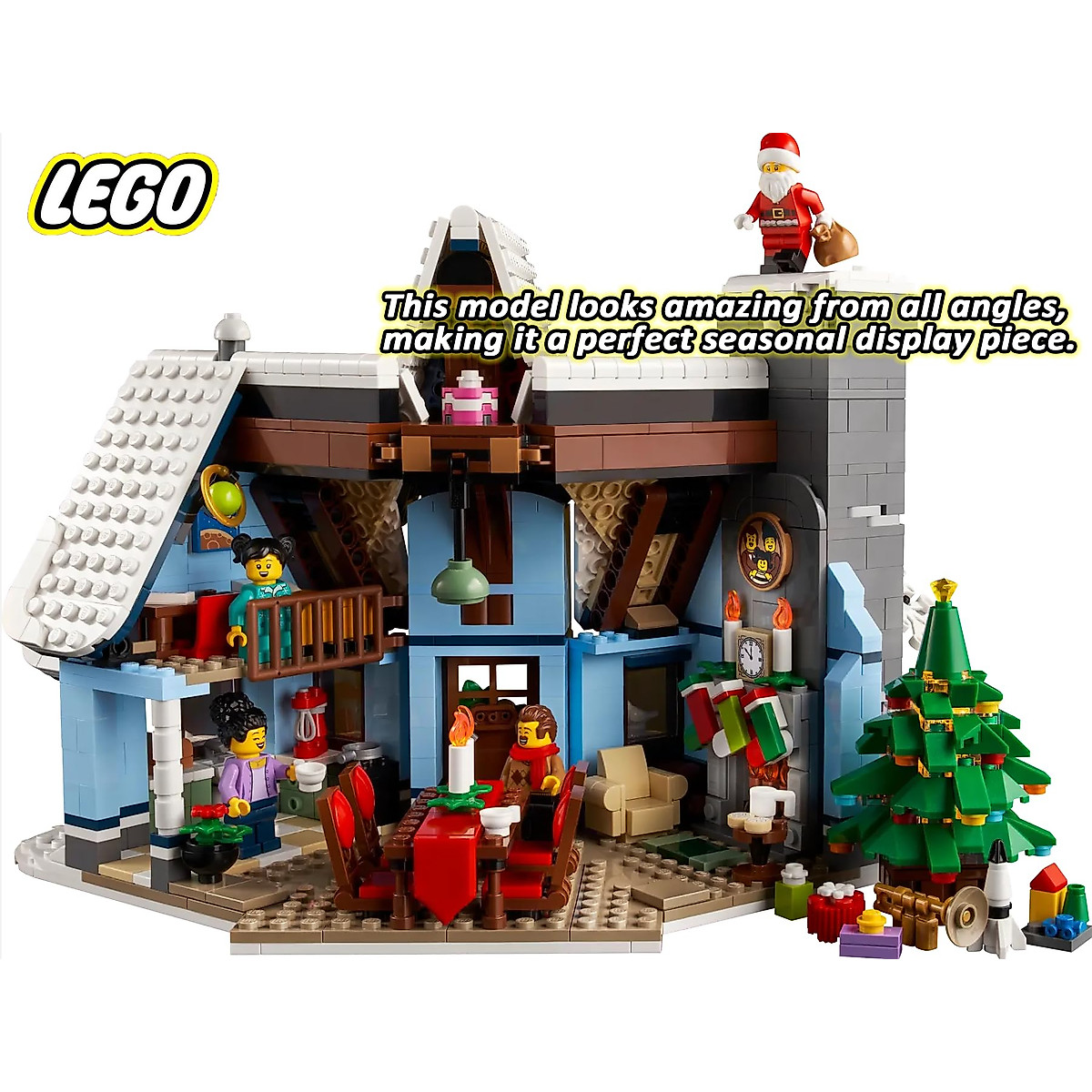 LEGO Icons 10293 Santa's Visit Winter Village Collections (1445 Pieces)