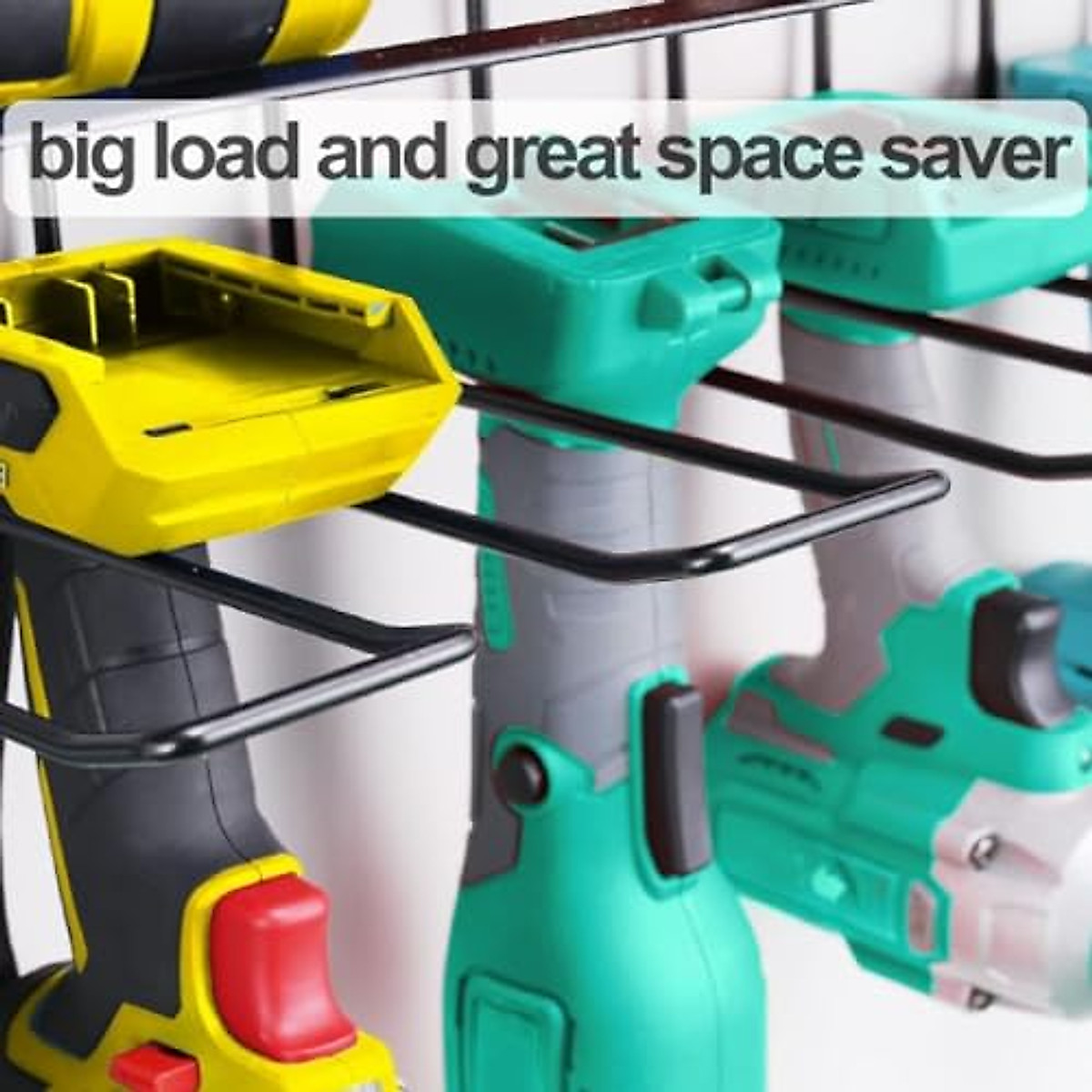 Power Tool Organizer, Floating Tool Shelf Wall Mounted, Power Tool Organizer Wall Mount, 3 Layers Storage Rack, Heavy Duty Tool Storage Rack for Garage Organizer