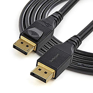 Startech.com 4m VESA Certified DisplayPort 1.4 Cable - 8K60Hz HBR3 HDR - 13ft Super UHD DisplayPort to DisplayPort Monitor Cord - Ultra HD 4K 120Hz DP 1.4 Slim Video Cable M/M DP Connector (DP14MM4M)