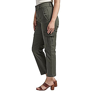 JAG Jeans Women's High Rise Cargo Pants, Sage
