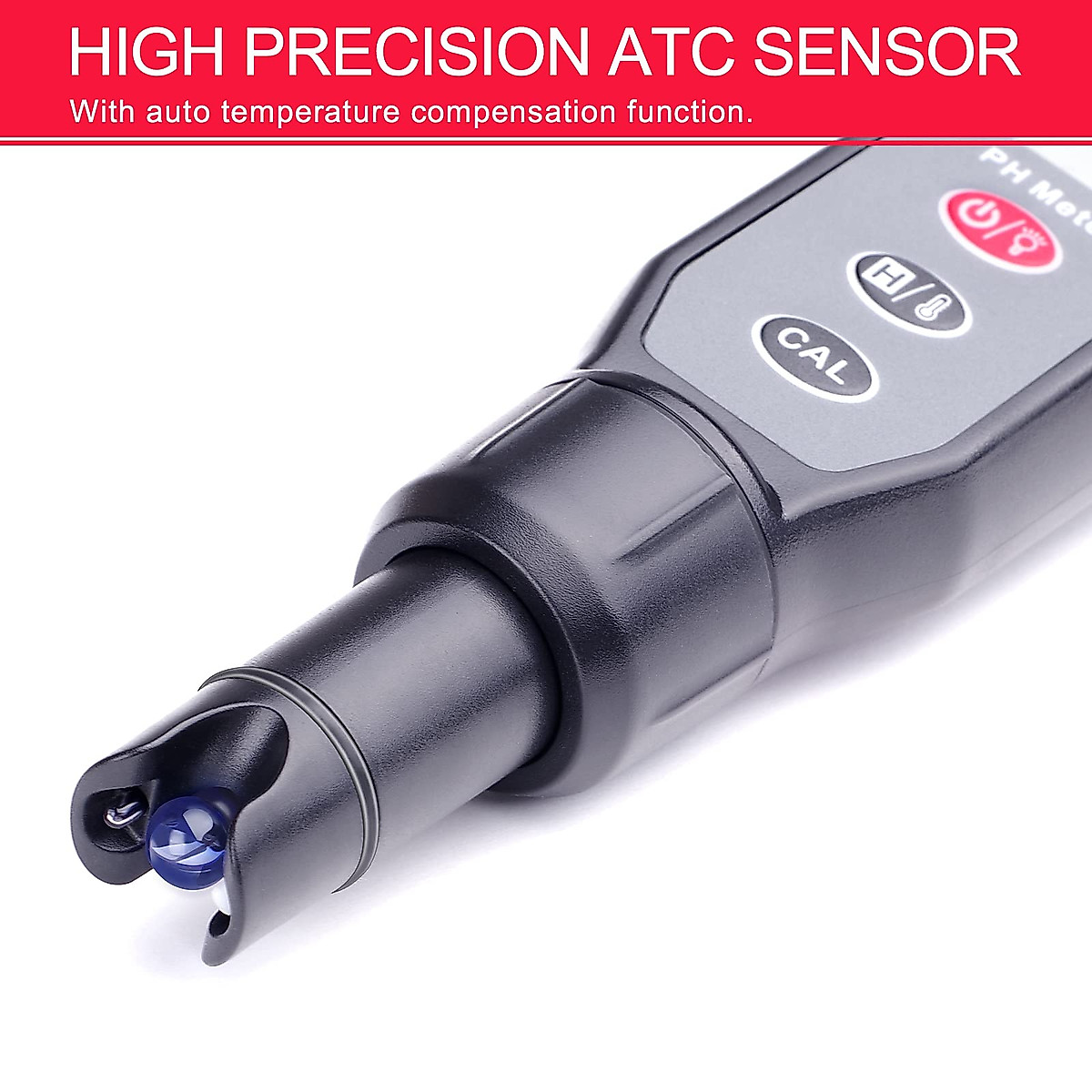 Poniie PH2022Plus Waterproof Digital PH Meter for Water Hydroponics Food Brewing w/Portable Toolkit Combo, 0.01 Resolution