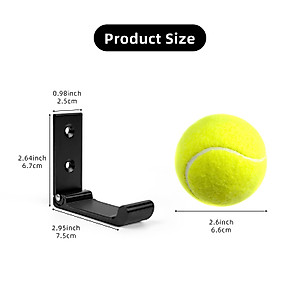 merryhome Advanced Headphone Stand Hanger(2 Pack), Stand Holder, Foldable Headset Hook, Wall Mount, Strong Adhesive, Aluminum, for Wall, Dry Wall and Desk, Universal Fit