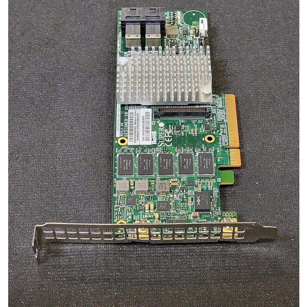 Supermicro AOC-S3108L-H8IR-16DD Add-on Card - Storage controller (RAID) - 8 Channel - SATA 6Gb/s/SAS 12Gb/s low profile - 1.2 GBps - RAID 0, 1, 5, 6, 10, 50, 60 - PCIe 3.0