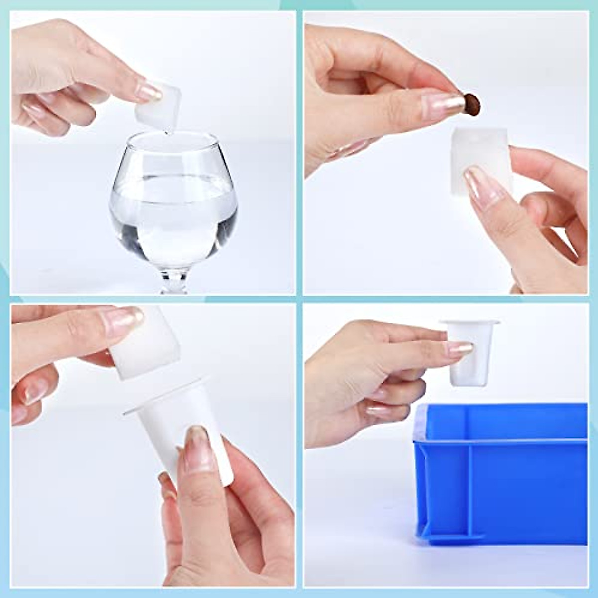 50 Sets of Hydroponic Garden Growing System Accessories Includes 50 Planting Baskets 50 Plant Growth Sponges Compatible with Most Hydroponic Garden Planting Systems