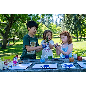 The Natural Earth Paint Kit | Non- Toxic | Made for Kids | Vegan | 6 Bright Colors | All Ages