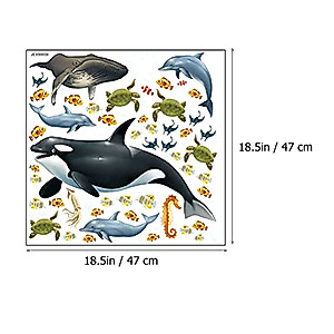 1Pc Marine Life Whale Wall Sticker Room Decal Lovely Home DecorationHome Decor for Celebration Party