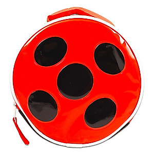 Miraculous Ladybug Lunch Box Set - Bundle with Round Miraculous Ladybug Insulated Lunch Bag with Miraculous Ladybug Stickers, Stampers, and More (Miraculous Ladybug School Supplies)