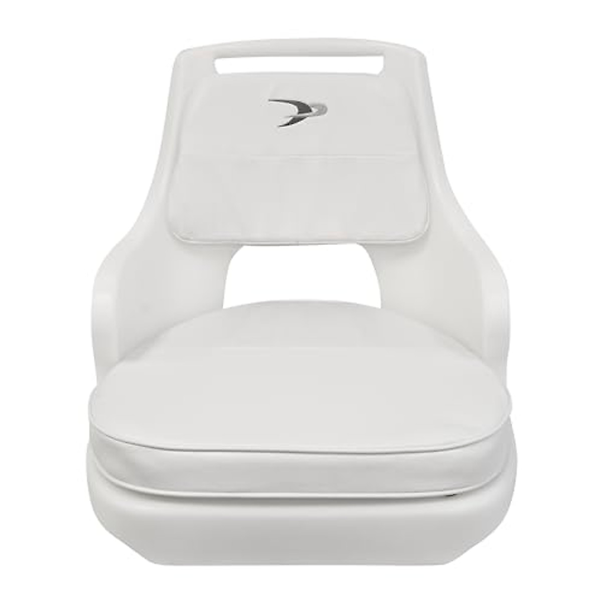Wise 8WD015-3-710 Standard Compact Pilot Chair with Cushions and Mounting Plate, White