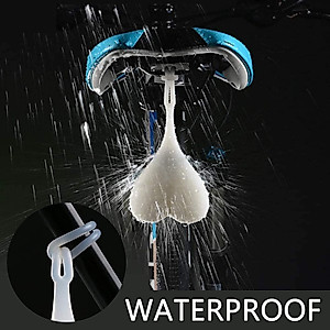 YUERWOVER Bike Balls Tail Light Silicone Cycling Creative Night Essential Reflectors Waterproof LED Warning Rear Light Heart Shaped Bicycle Seat Back Egg Lamp for Truck(Red)