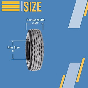Two 4.10/3.50-6 Sawtooth Tires W/ Tr87 Bent Stem Tubes Cart Dolly 410/350-6, Ensuring Reliability and Durability for Smooth Cart or Dolly Movement - Cart Dolly 410/350-6
