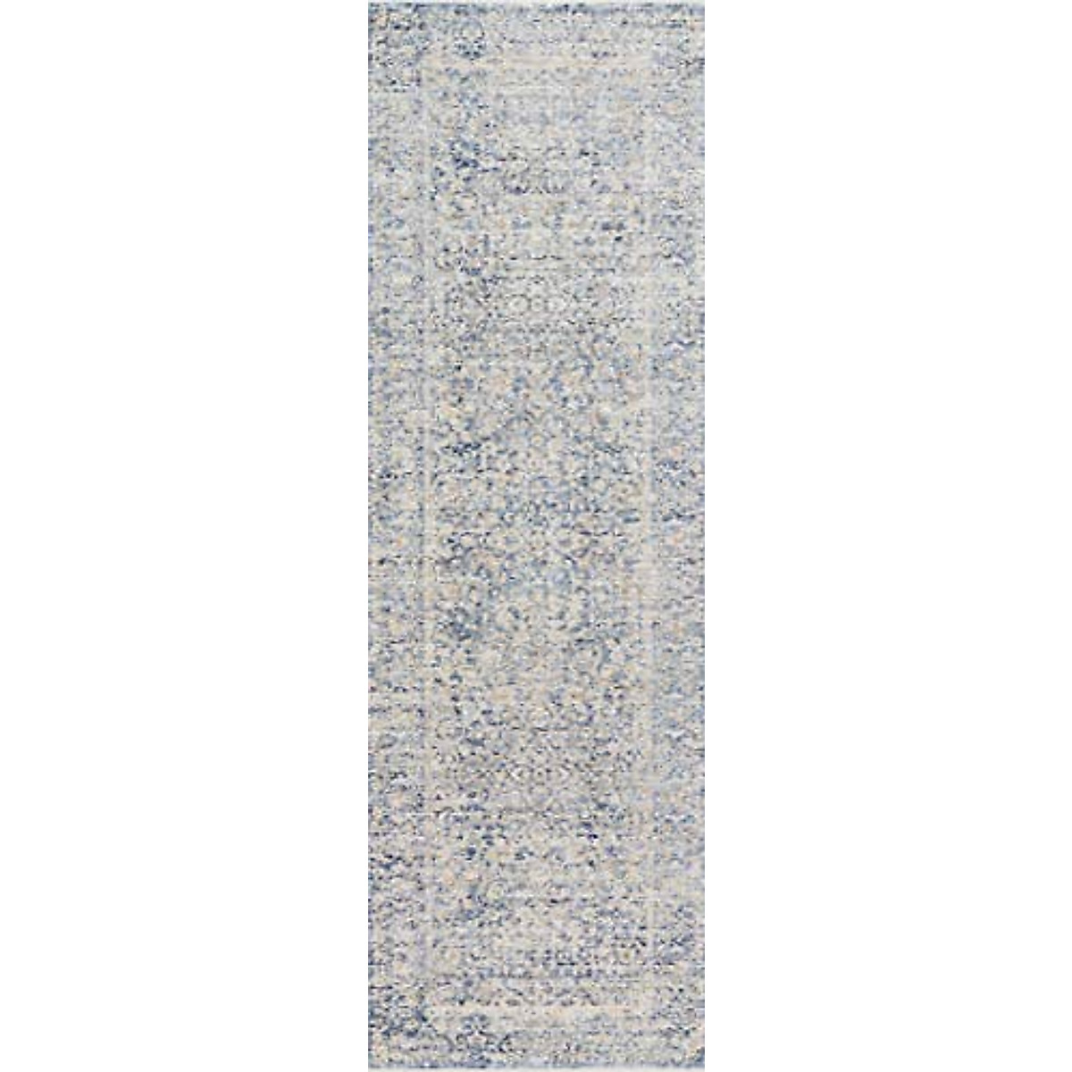 Loloi Pandora Collection Distressed Persian Vintage Area Rug, 2'0" x 3'4", Blue/Gold