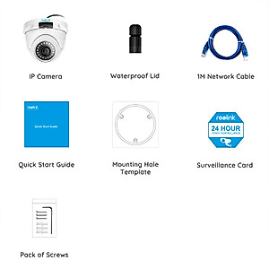 REOLINK 4MP PoE IP Camera, Add-on Outdoor Video Surveillance Cam to Home Security System, ONLY Work POE Camera System and NVR, Third Party Incompatible, D400