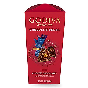 Godiva Chocolatier Signature Assorted Chocolate Domes, Set Of 4, 15.6 Ounce Each, Assorted, 3.9 Lb