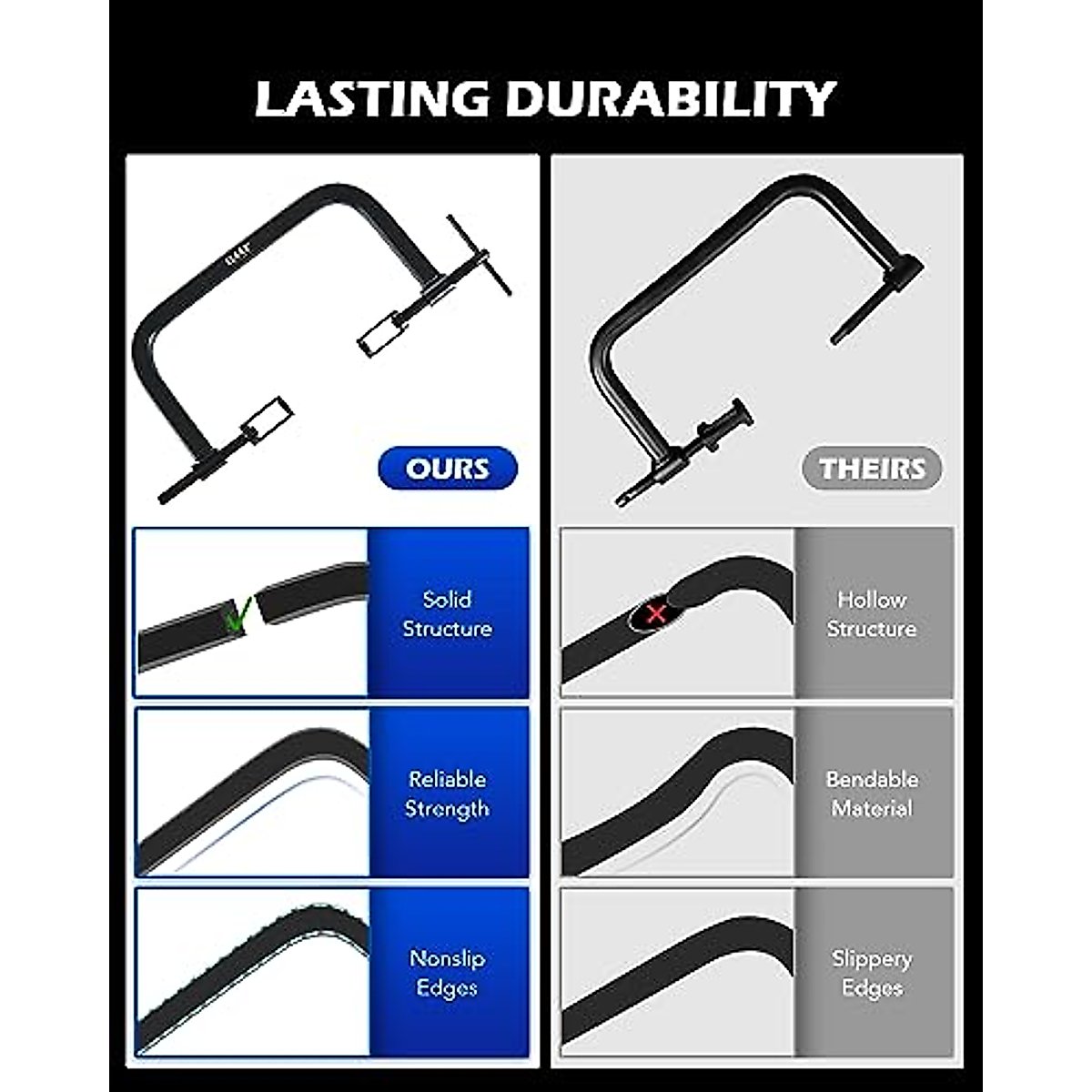 Orion Motor Tech Valve Spring Compressor | 10 Piece Spring Clamp Tool Kit with C Clamp, Collet Pusher Adapters, Extension Rods, and Lever for Car, Motorcycle, ATV, and Small Engine Repairs