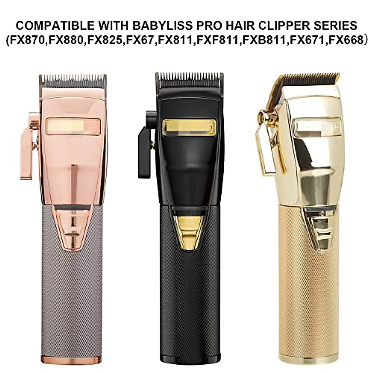 Hair Clippers Guard Comb Set Compatible with Babyliss BaBylissPRO Barberology