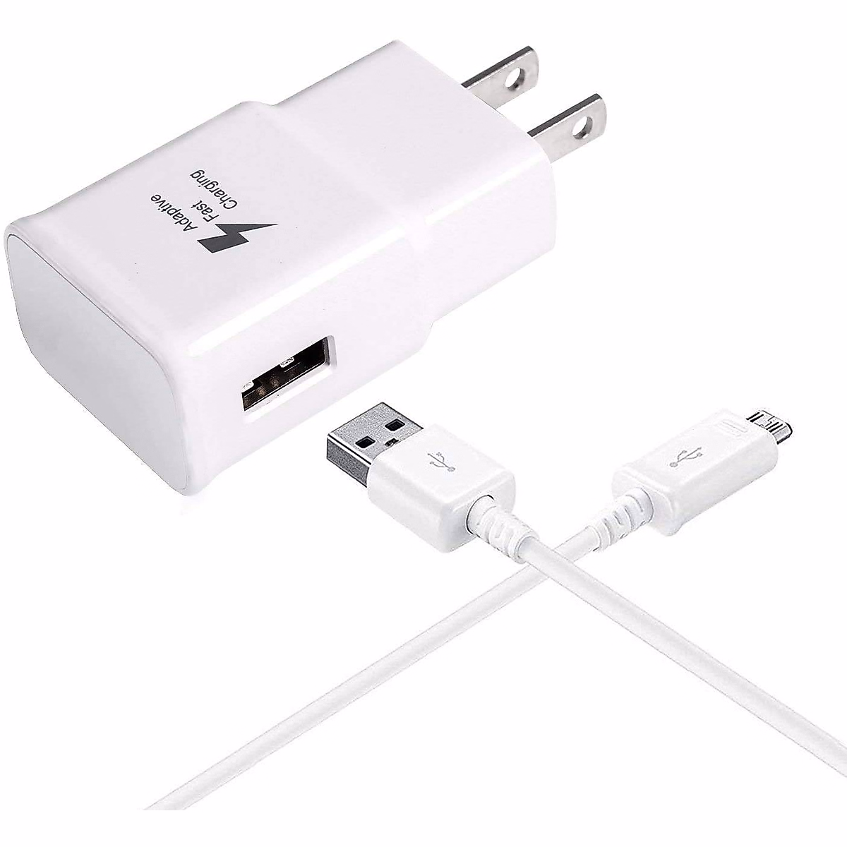 Samsung Galaxy Tab E 8.0 Tablet Adaptive Fast Charger Micro USB 2.0 Cable Kit! True Digital Adaptive Fast Charging uses Dual voltages for up to 50% Faster Charging!