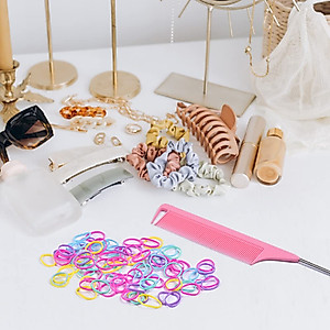 Colored Rubber Hair Bands, TsMADDTs 1500PCS No-Damage Hair Ties for Kids' Braids (1.3mm x 20mm)