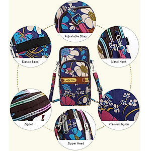 Sports Armband Outdoor Sweat-Proof Running Armbag Cross-Body Shoulder Casual Wallet Purse Gym Fitness Cell Phone Bag Key Holder for iPhone 13 Pro/12 Pro/Xs Max/Xr, Galaxy S10 Plus, Huawei P30 Pro (#2)