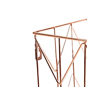 U Brands Hanging File Desk Organizer, Wire Metal, Gold - 894U02-06