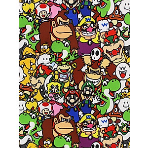 Super Mario Bros Boy's Girl's Meal Holder, Soft Insulated School Lunch Box (Multicolor, One Size)