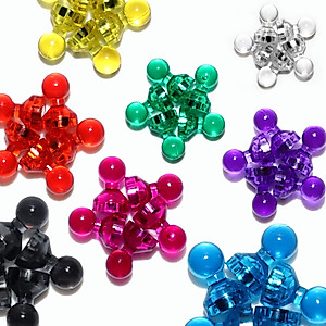 LOVIMAG Push Pin Magnets, 120 Pack 8 Colors Refrigerator Magnets, Colorful and Practical Fridge Magnets, Perfect for Whiteboard Magnets, Office Magnets, Map Magnets