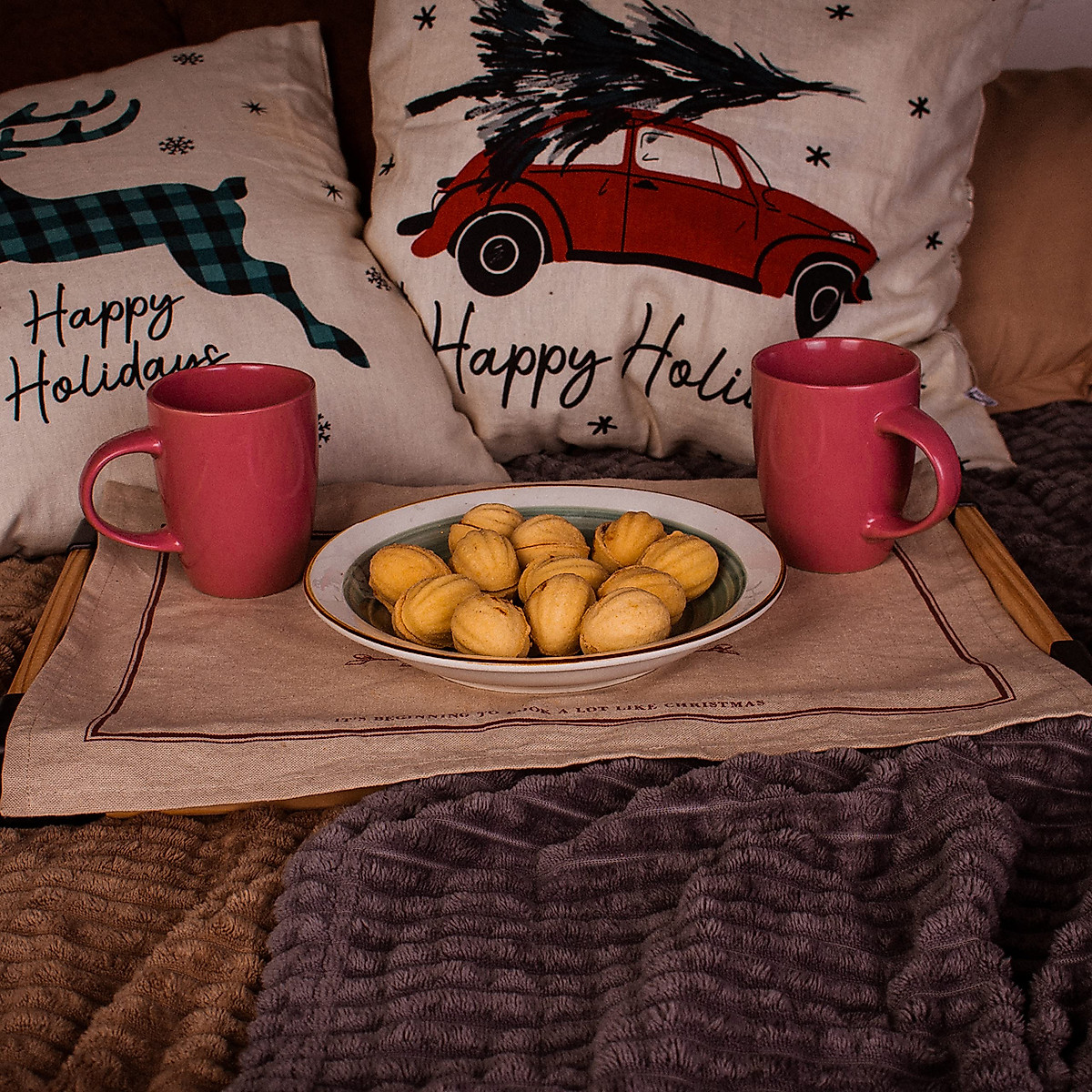 BIOL Lot 60 Oreshki Mold Oven Cookies Maker Oreshnitsa - Cookie Mold Oreshek Cake - Nut Cookie Shaped Molds - Mini Metal Mold Form Nuts for Sweet Russian Nuts Oreshki Molding for Baking